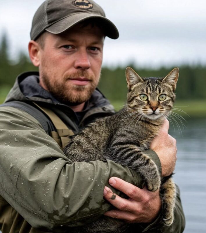 Fishermen Rescued a Flailing Cat Swimming Toward People with the Last ...