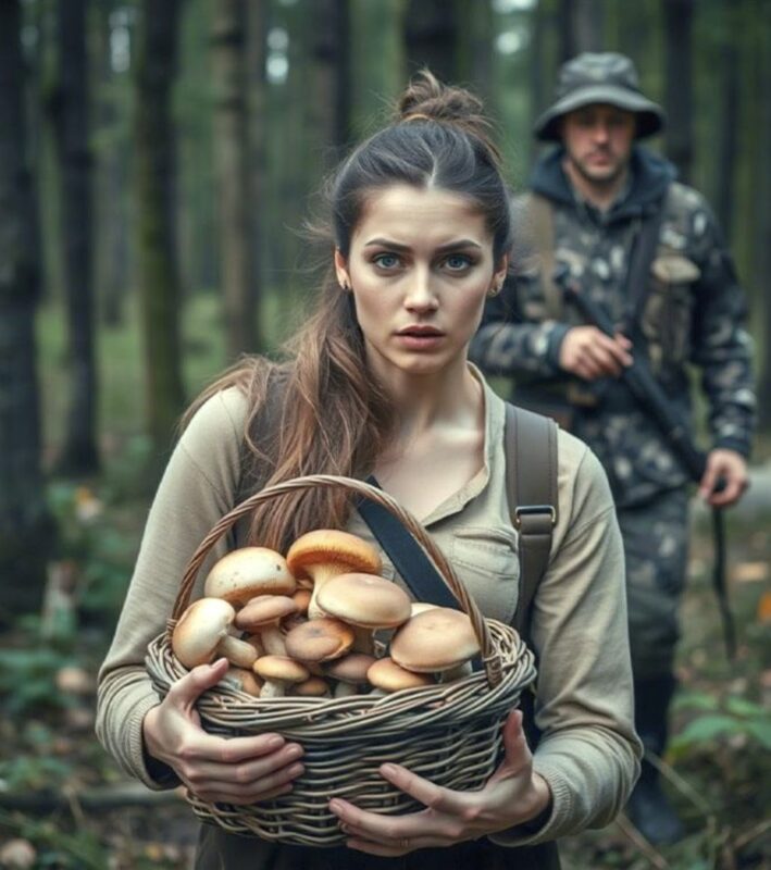 The mother-in-law sent her daughter-in-law to pick mushrooms in a ...
